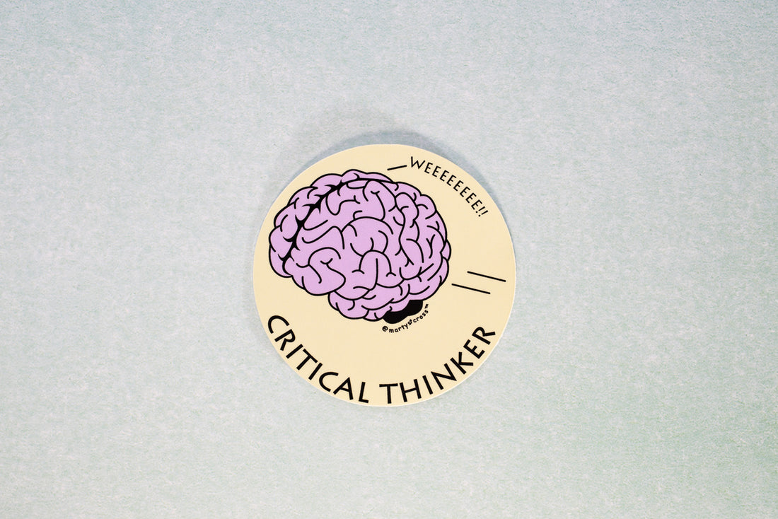 Critical Thinker Sticker – Marty St. Cross